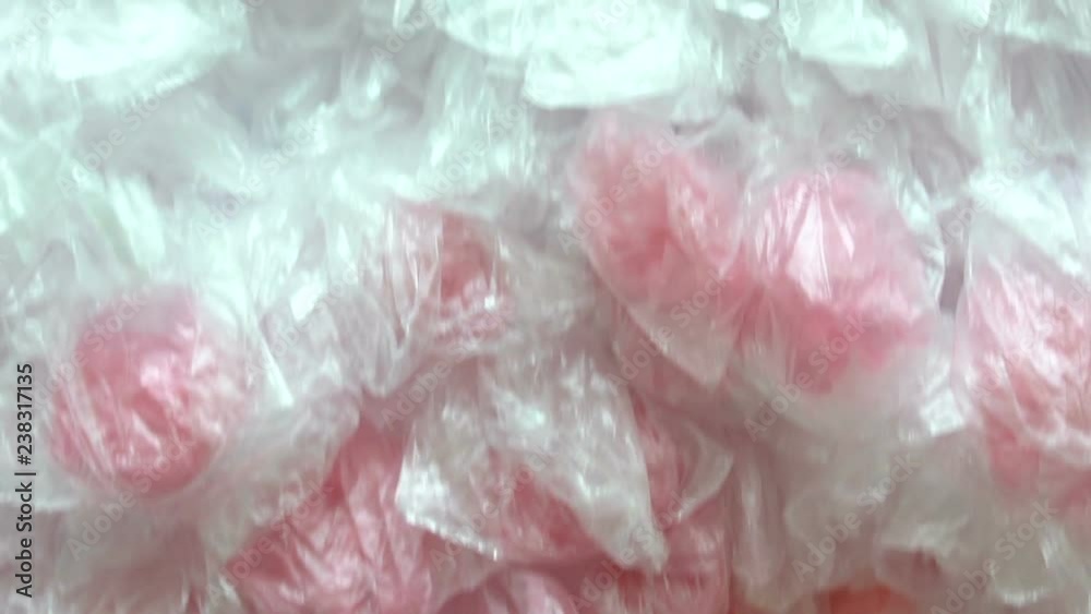 Single use plastic bags collection, ecology, recycling and man made ...