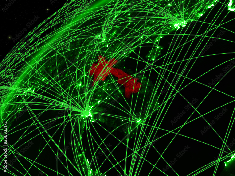 Laos on model of green planet Earth with international networks ...