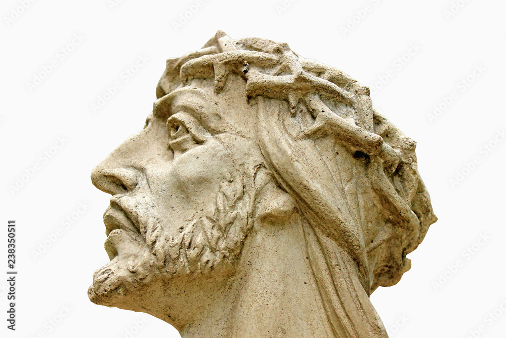Face of Jesus Christ in close-up. Suffering and pain. Stock Photo ...