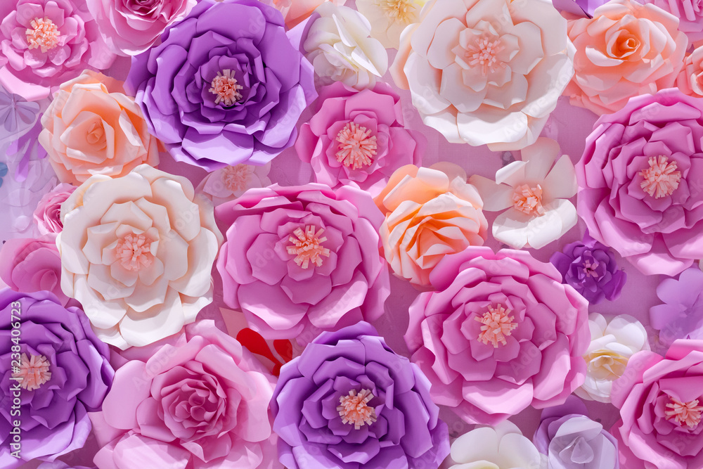 Purple And Pink Floral Background