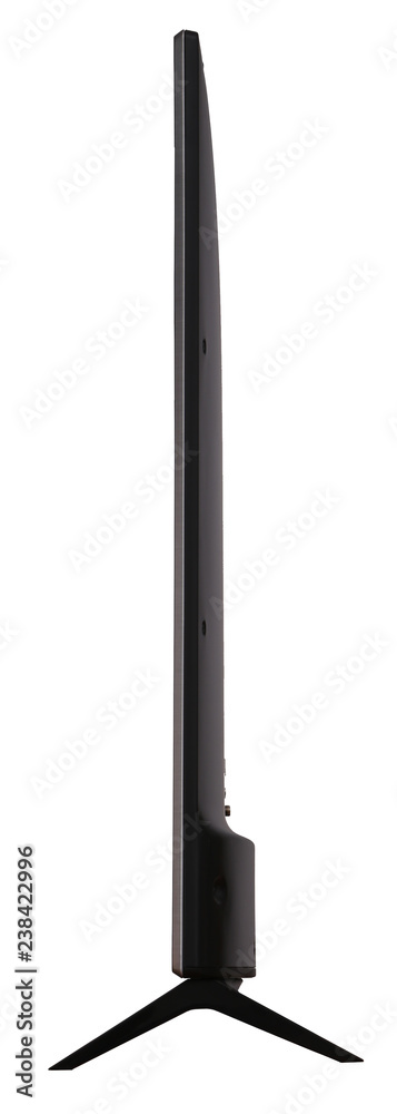 Black slim led tv side view Stock Photo | Adobe Stock