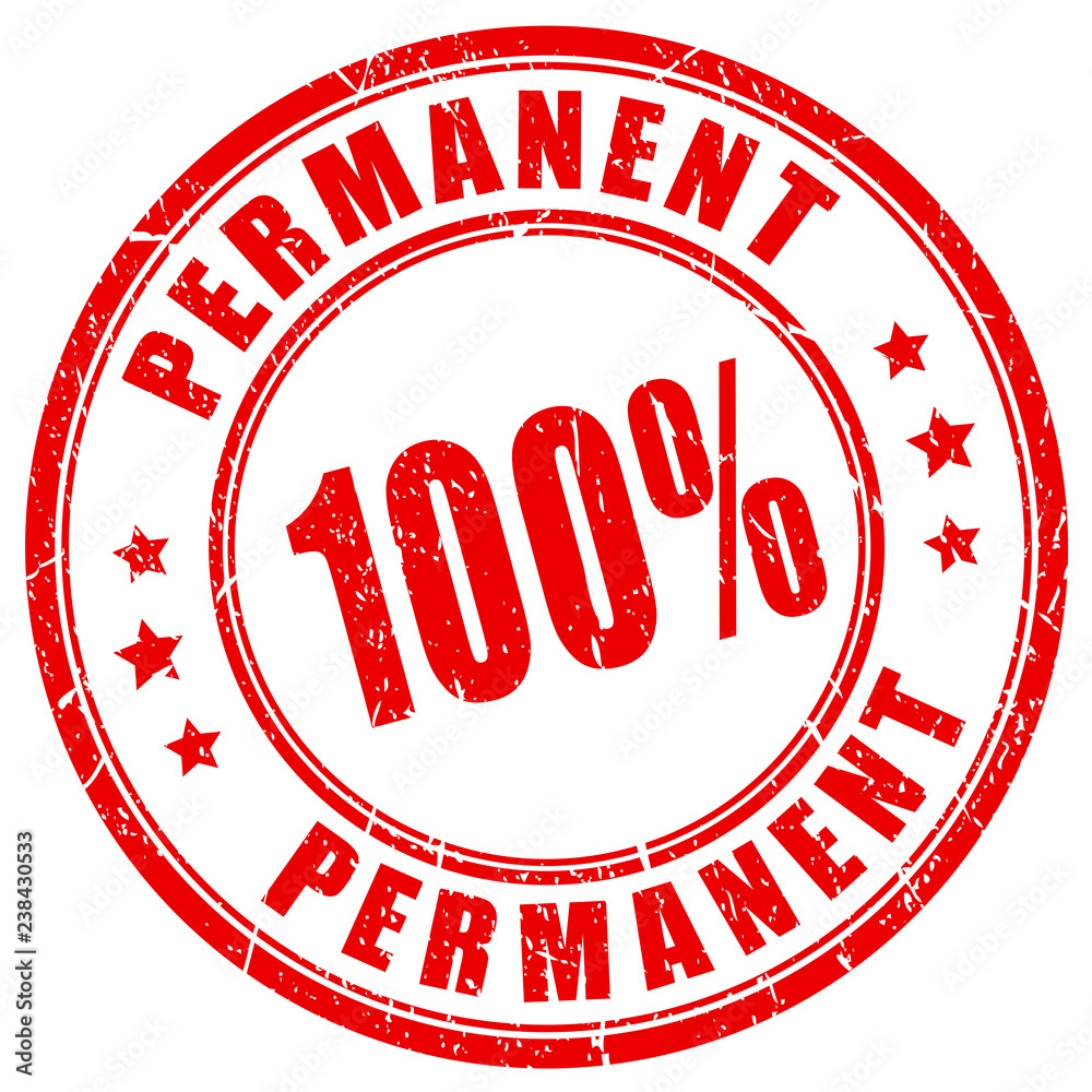 Permanent vector stamp Stock Vector | Adobe Stock
