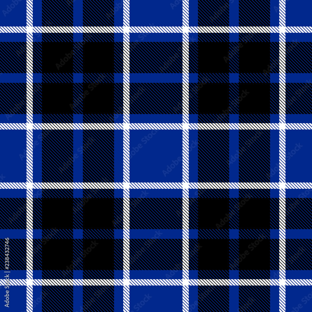Dark Blue Plaid Background
