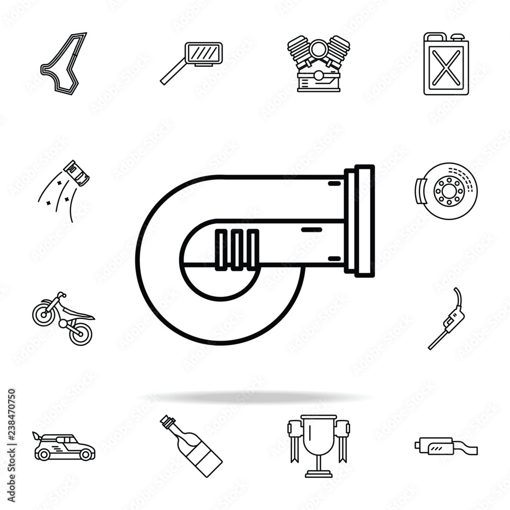 turbo icon. motor sports icons universal set for web and mobile Stock ...