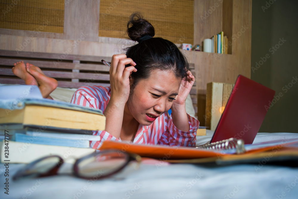 Frustrated College Student Computer