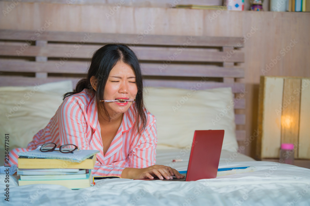 Frustrated College Student Computer