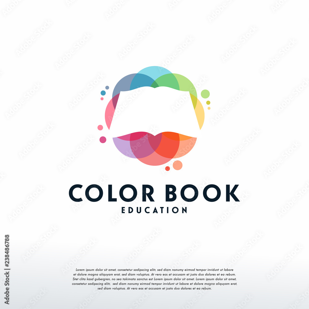 Colorful Book logo vector, Education logo designs template, design ...