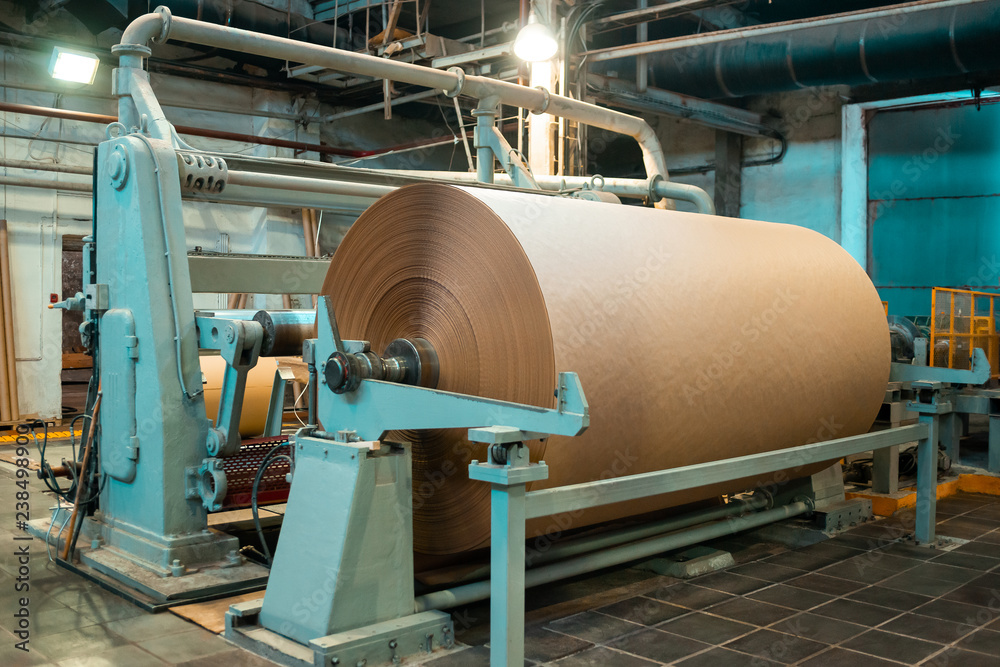 Paper production producing packaging paper and cardboard from waste ...