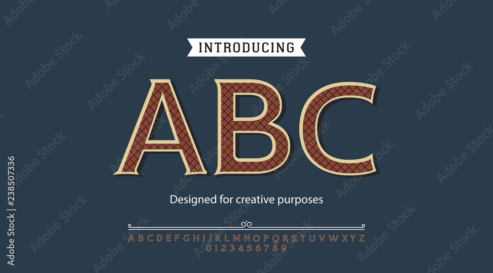 ABC typeface.For labels and different type designs Stock Vector | Adobe ...