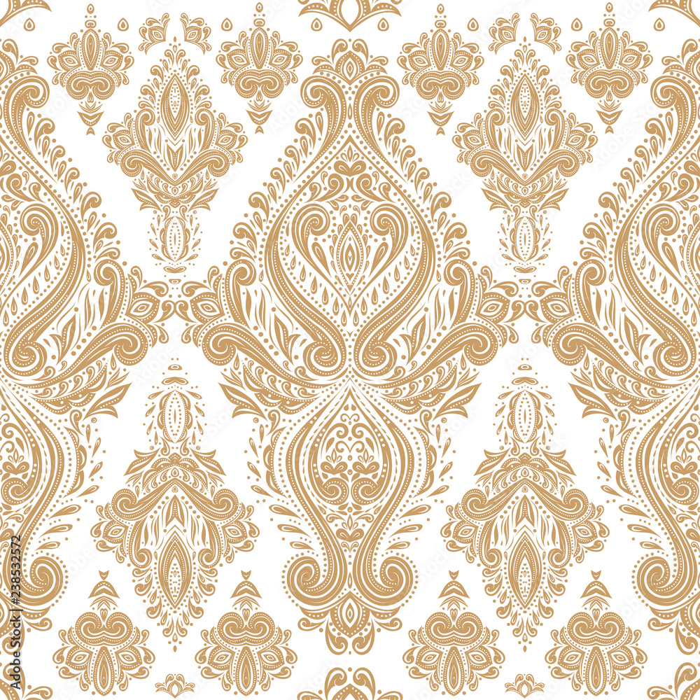 Floral seamless pattern. Vintage vector, paisley elements. Traditional ...