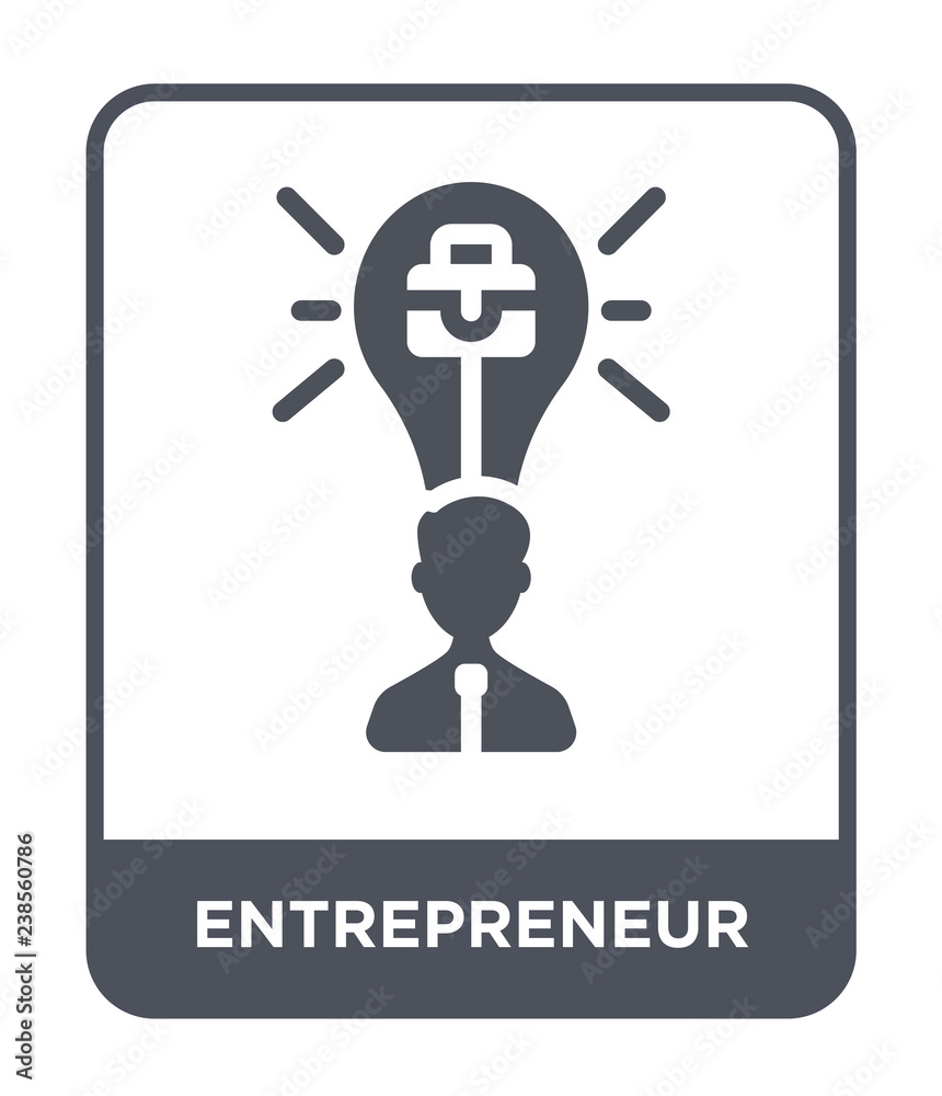 entrepreneur icon vector Stock Vector | Adobe Stock
