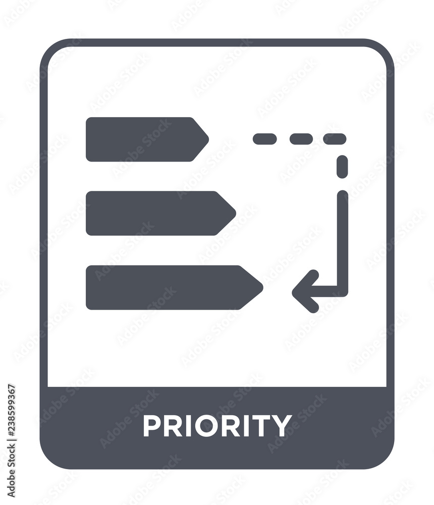 priority icon vector Stock Vector | Adobe Stock