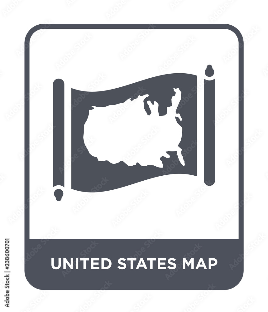 united states map icon vector Stock Vector | Adobe Stock