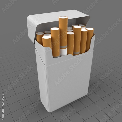Open Cigarette Pack