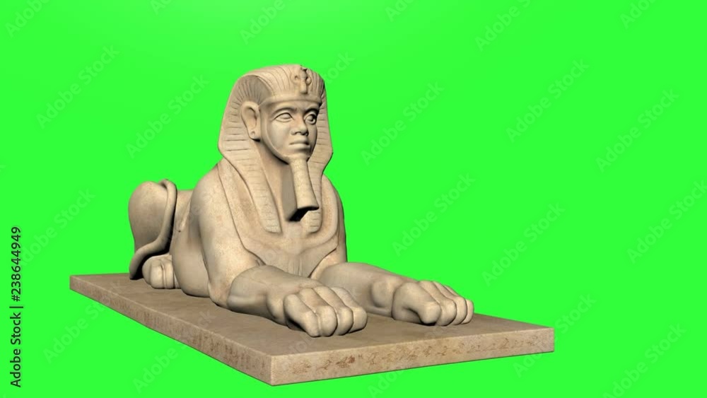 HD Green screen of Egyptian Sphinx Stock Video | Adobe Stock