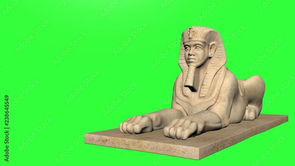 HD Green screen of Egyptian Sphinx Stock Video | Adobe Stock