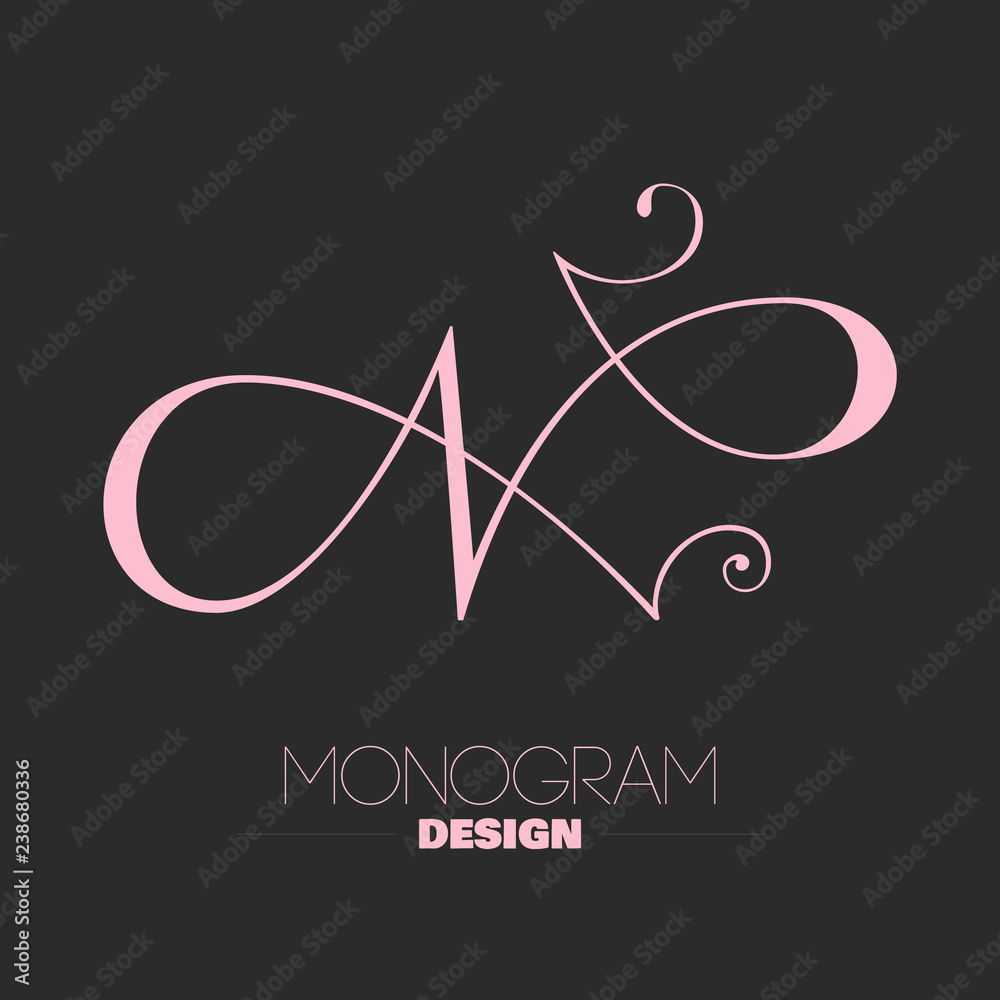 Calligraphy Letter N Designs