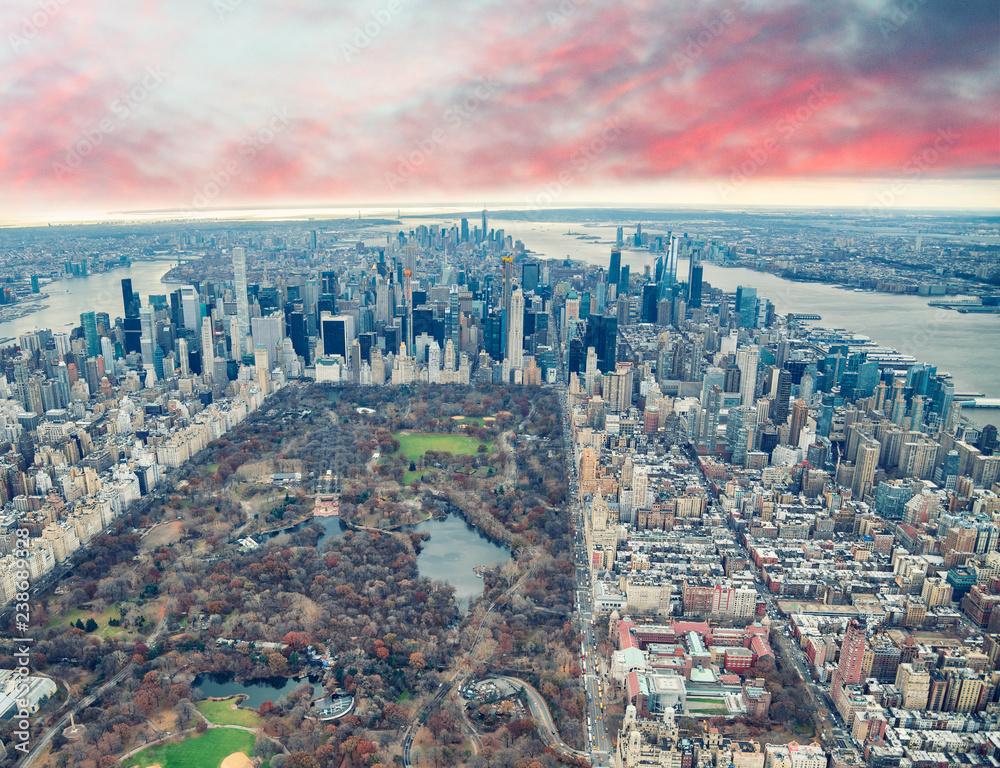 Central Park Winter Aerial