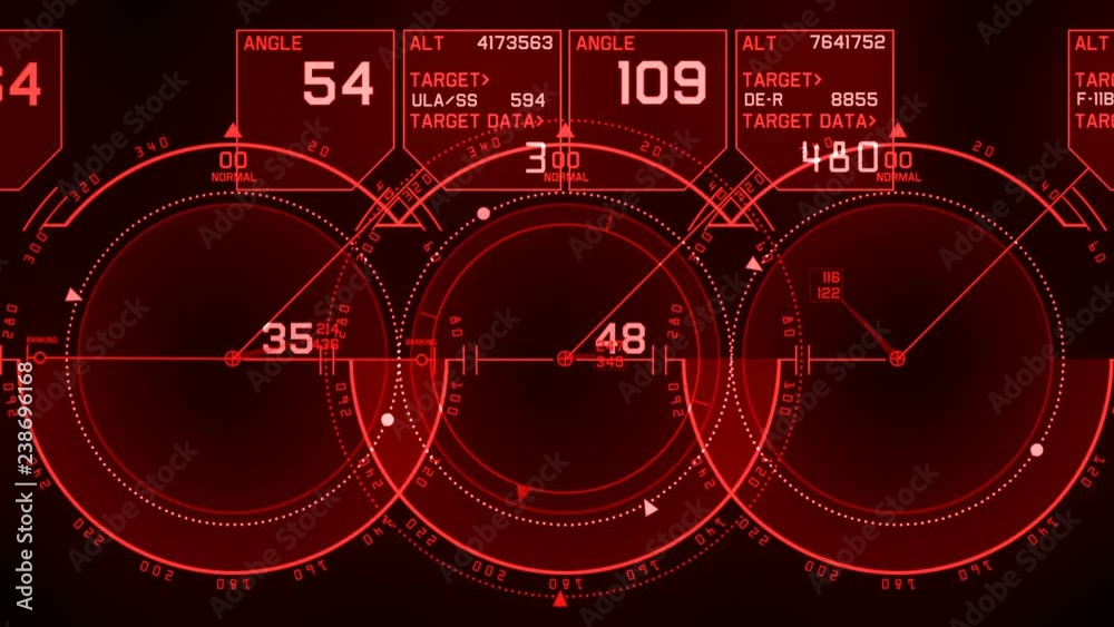 4k Radar GPS signal tech screen display,future science sci-fi data ...