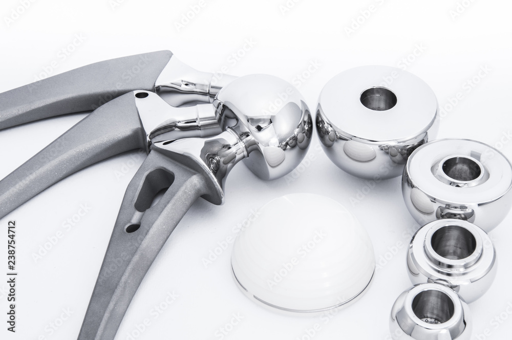 Surgical artificial dentures for hip bone made of stainless steel in ...