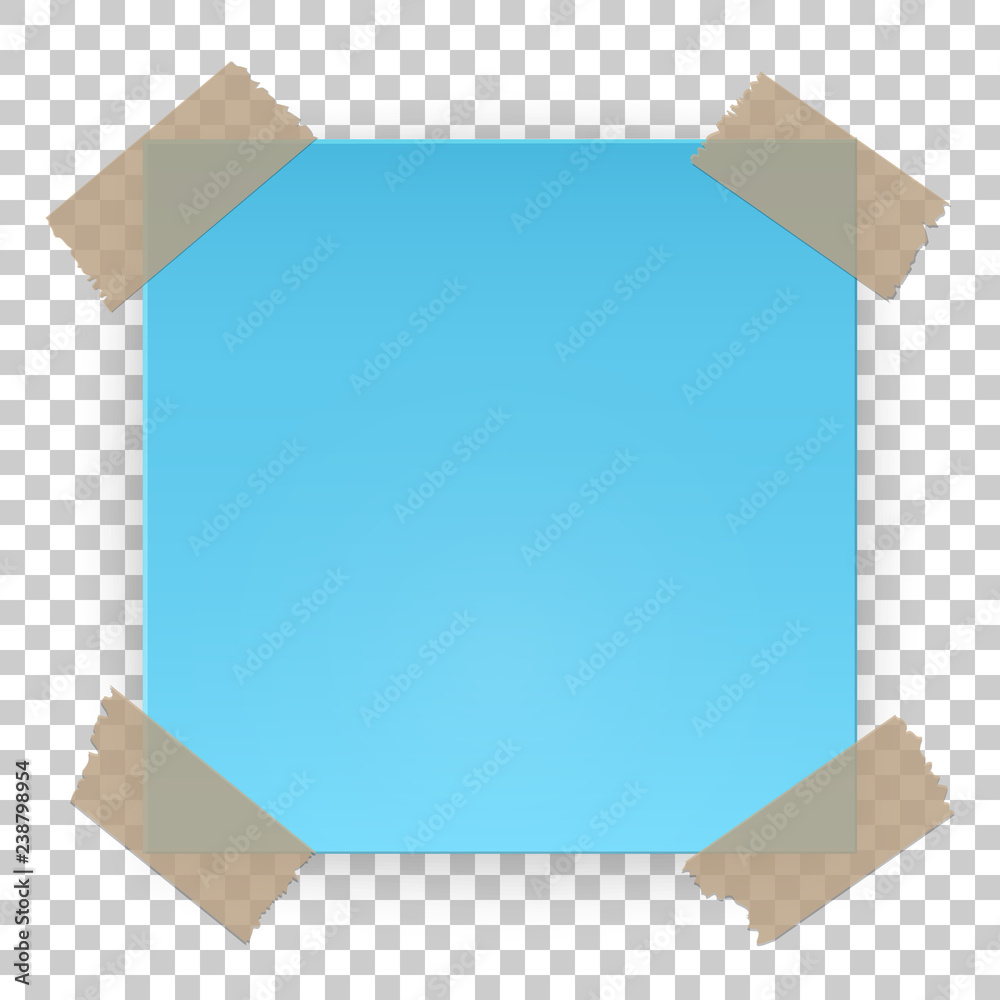 Blue Post It Note Clip Art