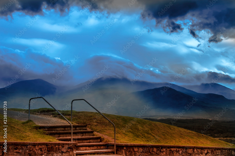 Ben Nevis- the highest mountain in the British Isles.Grampian Mountains ...