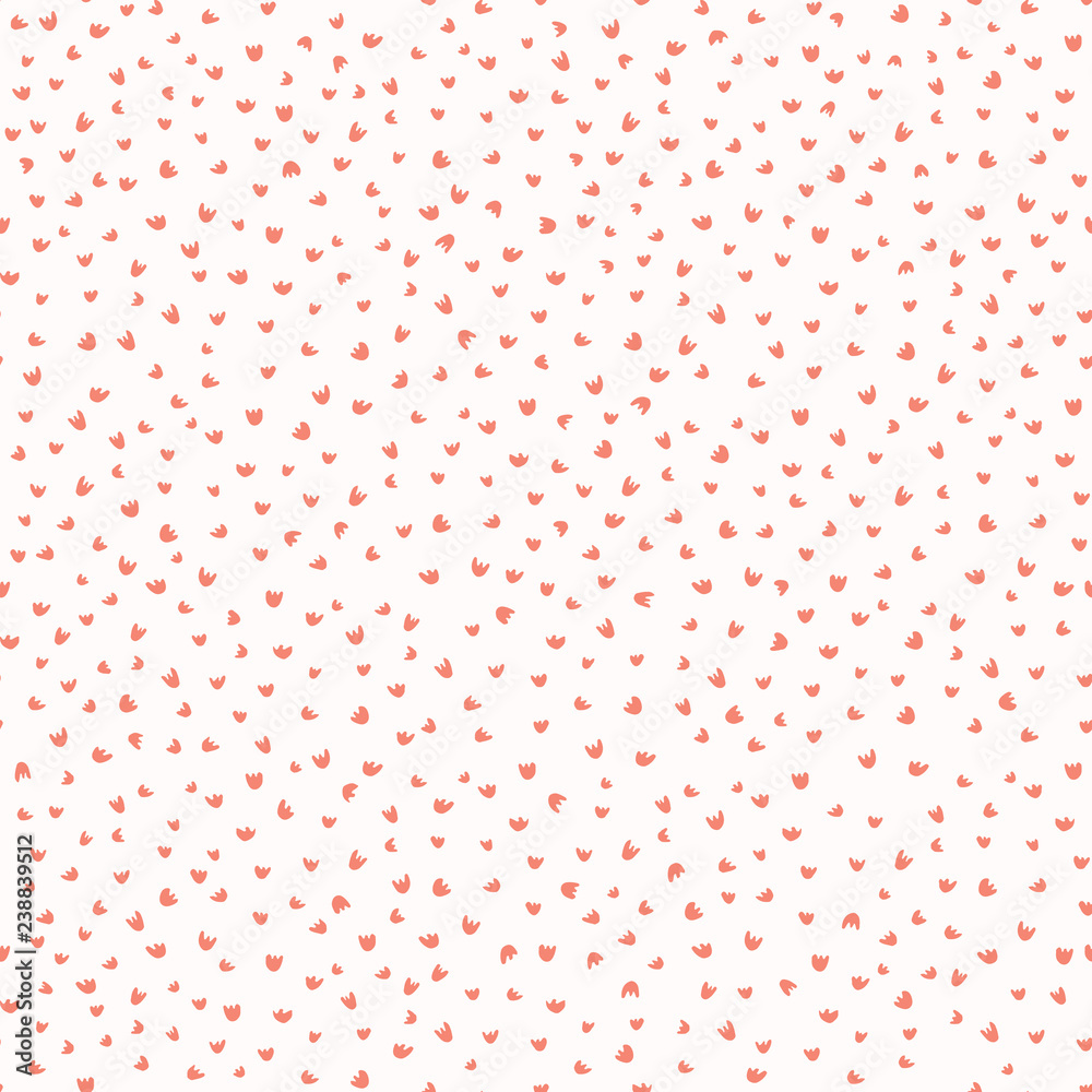 Coral Polka Dot Background