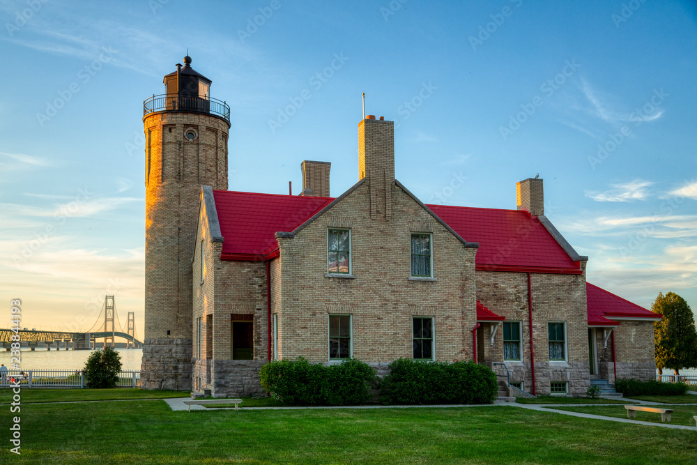 Historic Old Mackinac Point Lighthouse still stands watch over the ...