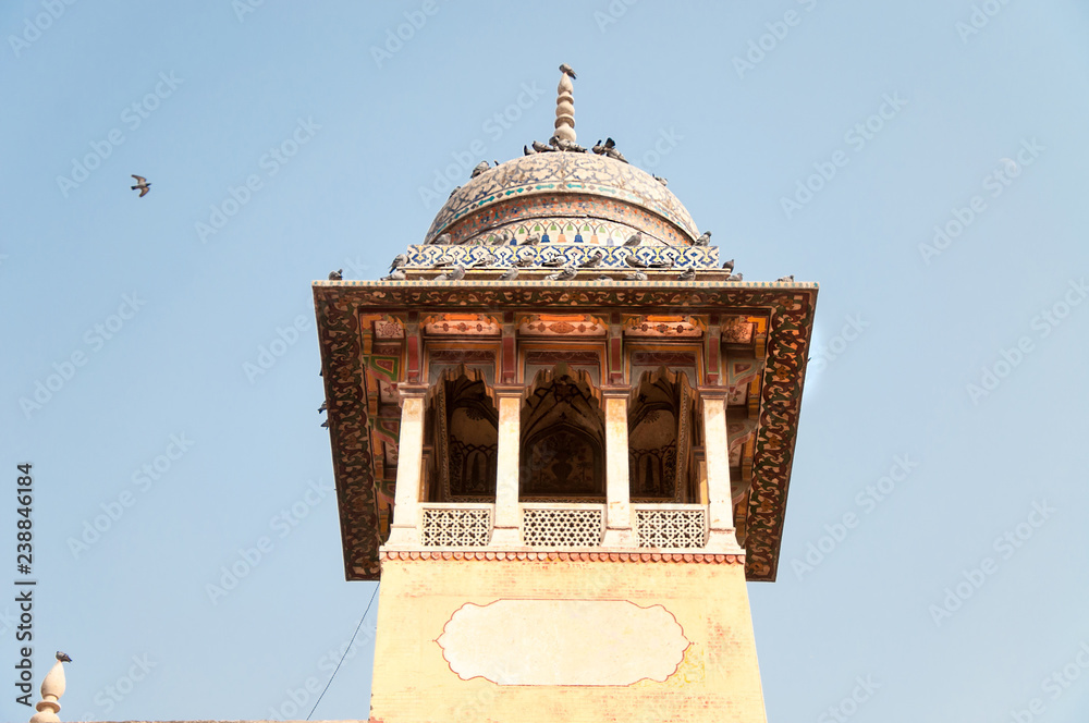 tower of the Wazir Khan mosque in Lahore Stock Photo | Adobe Stock
