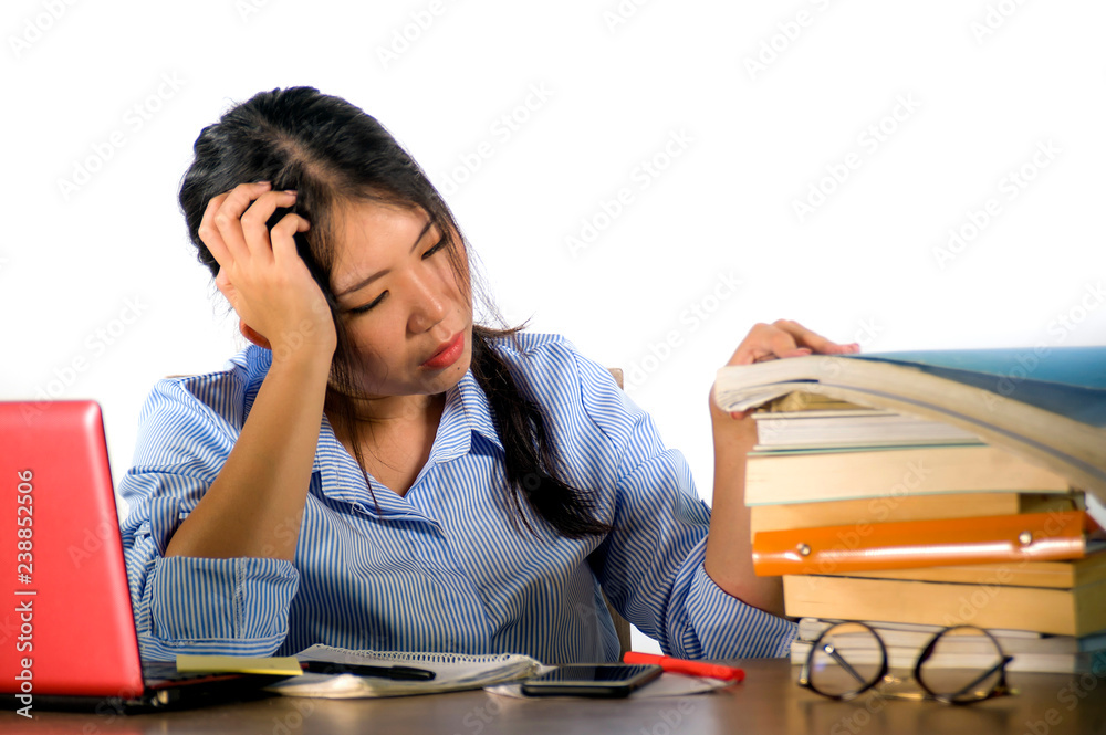 Stressed Student Laptop