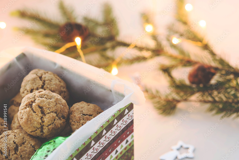 Foto de Danish Peppernuts (Pebernodder). Traditional Christmas danish ...