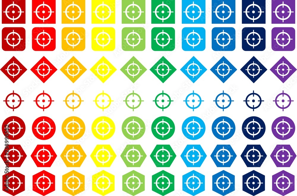 ターゲットのアイコン Stock Illustration | Adobe Stock