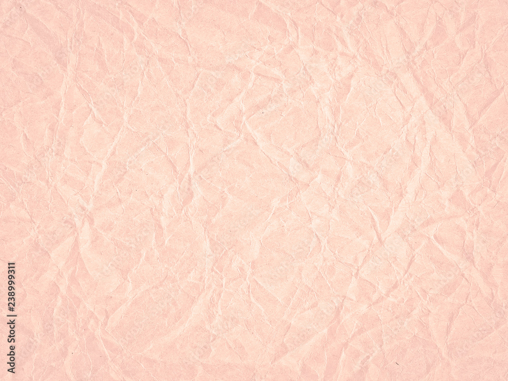 Texture of light red crumpled craft paper. Texture for design, abstract ...