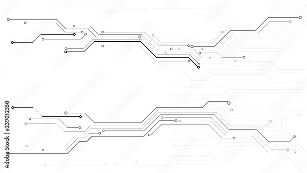 Circuit Board Technology Information Pattern Concept Vector Background ...