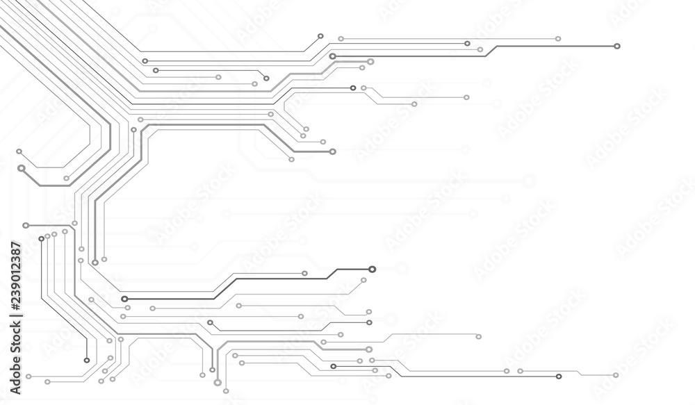 Circuit Board Technology Information Pattern Concept Vector Background ...