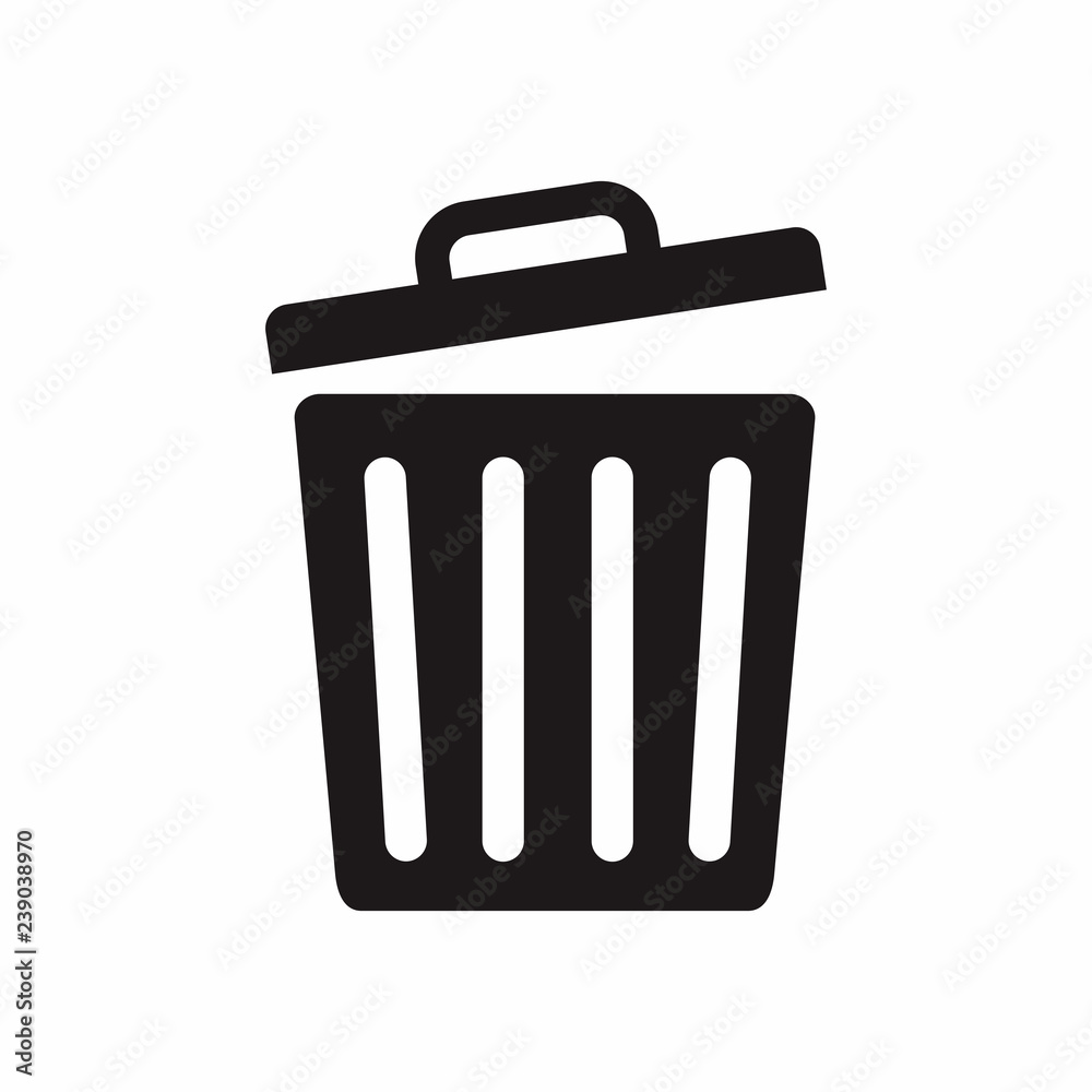 trash icon, Delete icon symbol vector vector de Stock | Adobe Stock trash icon, Delete icon symbol vector vector de Stock | Adobe Stock