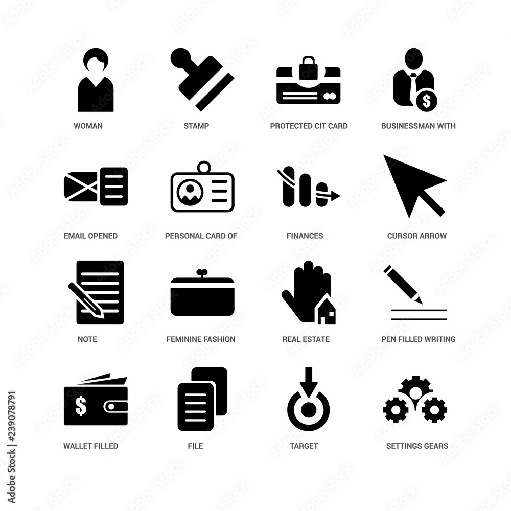 16 icons related to Businessman with dollar money, Target, File, Wallet ...