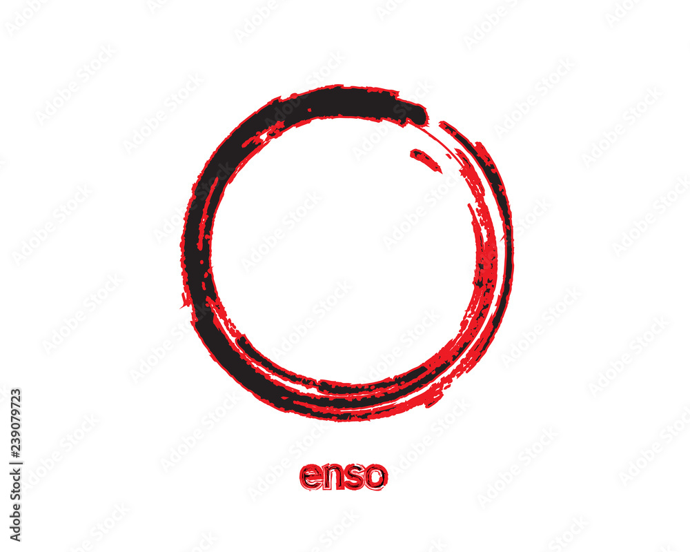 Zen Enso Symbol Design Stock Photo | Adobe Stock
