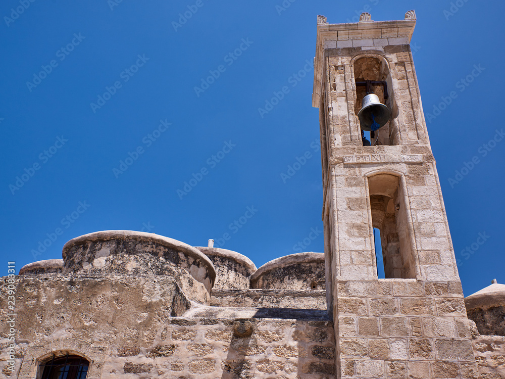 Cyprus. Pathos. Yeroskipou Church of St. Paraskeva. Bell tower Stock ...