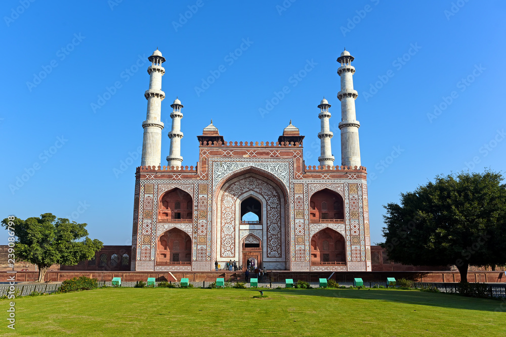 Famous Akbar Tomb in Agra. Akbar planned the tomb and selected a ...