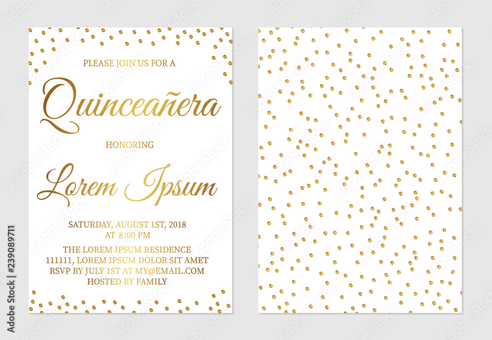 Spanish Birthday Invitation Cards