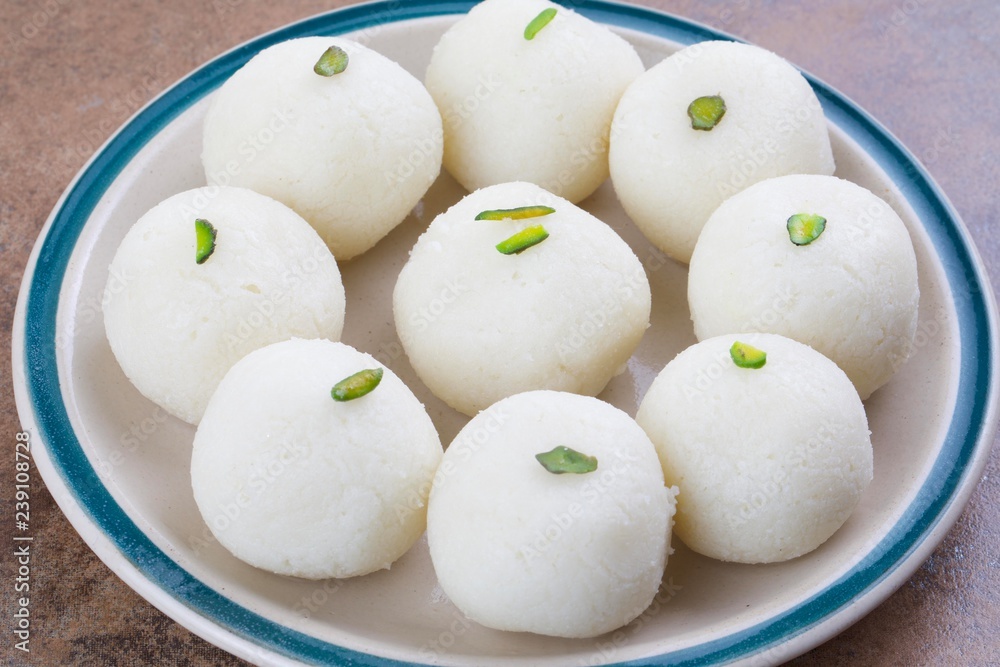 Indian Sweet Rasgulla Also Know as Rosogolla, Roshogolla, Rasagola, Ras ...