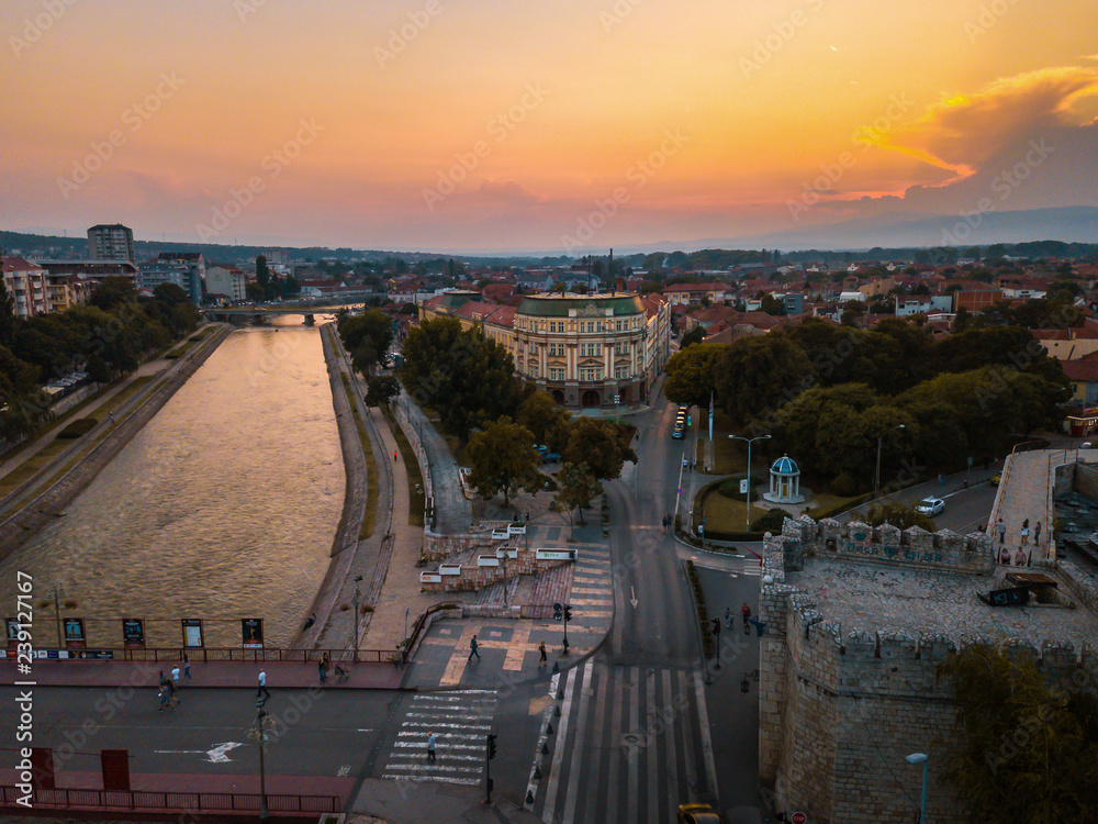 City of Nis aerial landmark view in Serbia Stock Photo | Adobe Stock