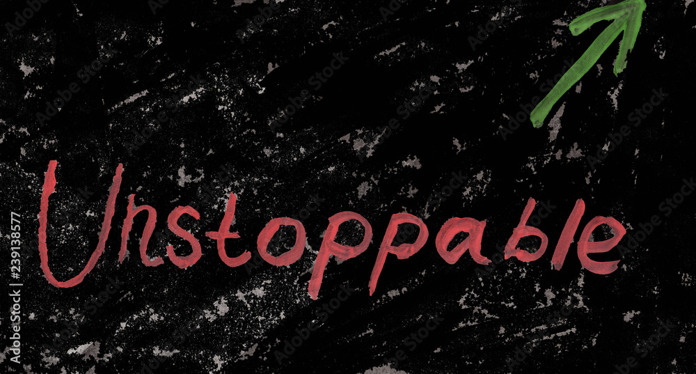 motivational words, unstoppable Stock Illustration | Adobe Stock