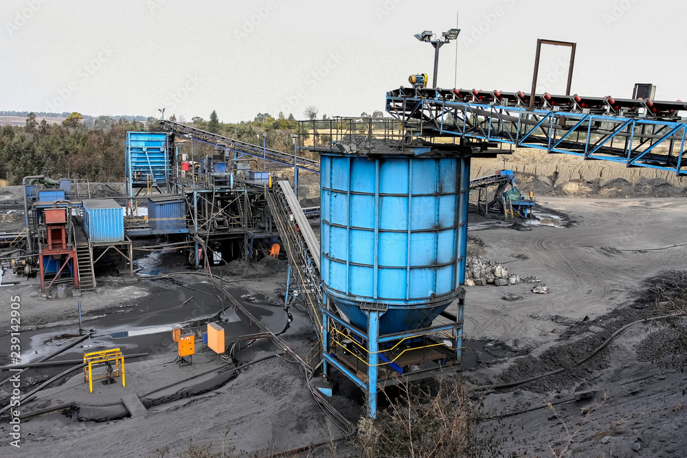 Coal Mining and processing in South Africa Stock Photo | Adobe Stock
