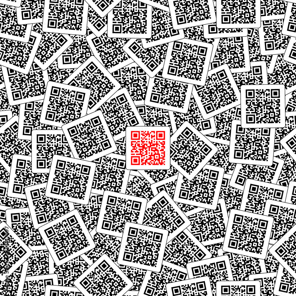 Red qr code on the black qr codes background Stock Vector | Adobe Stock Red qr code on the black qr codes background Stock Vector | Adobe Stock