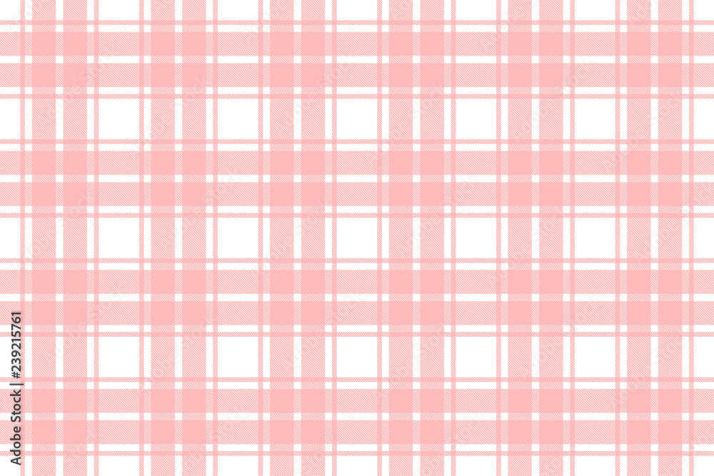 Pink And White Plaid Background