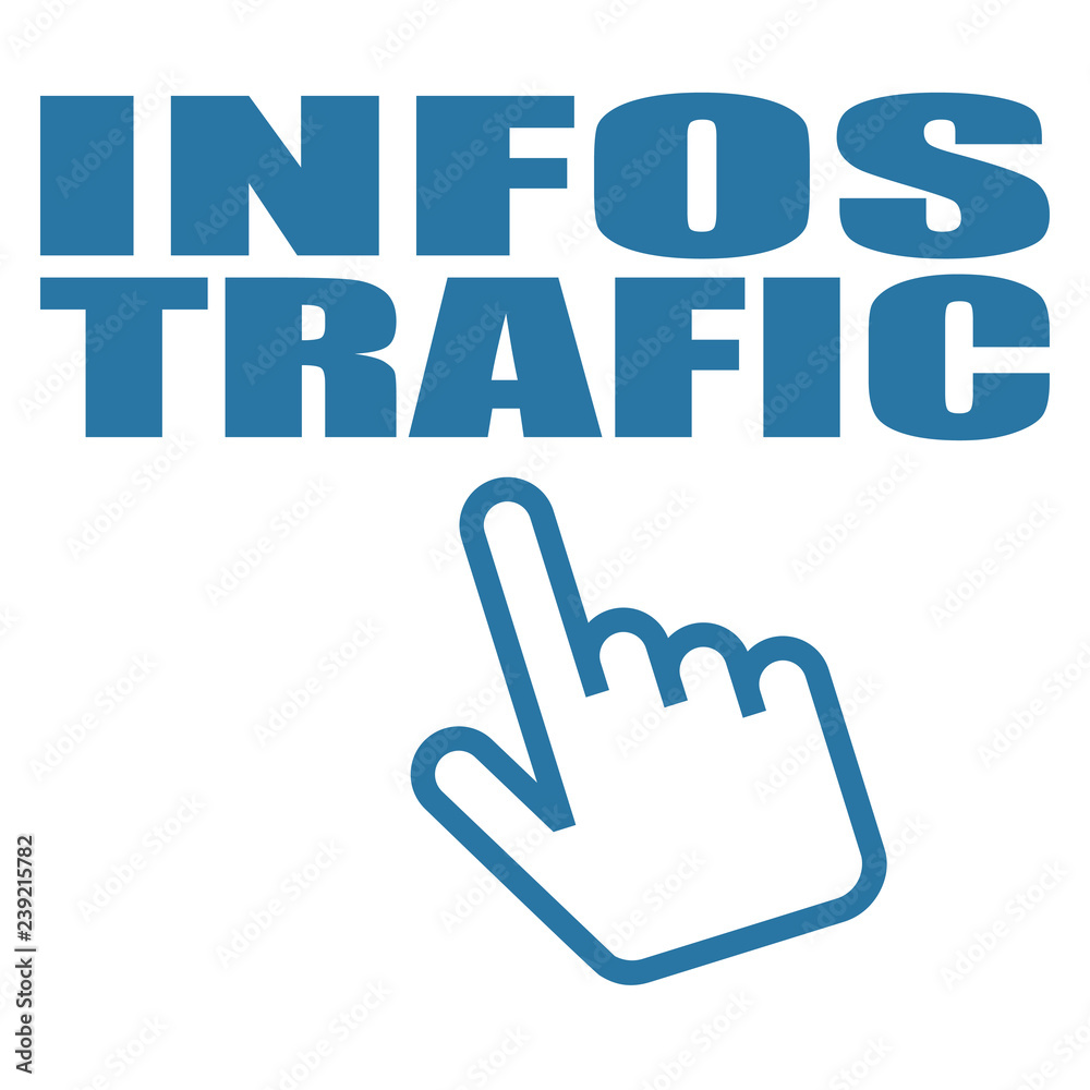 Logo infos trafic. Stock Vector | Adobe Stock