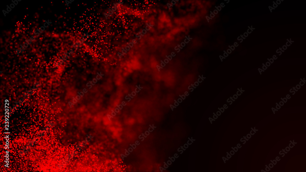 Abstract background of data flow. Dust particles.Futuristic technology ...