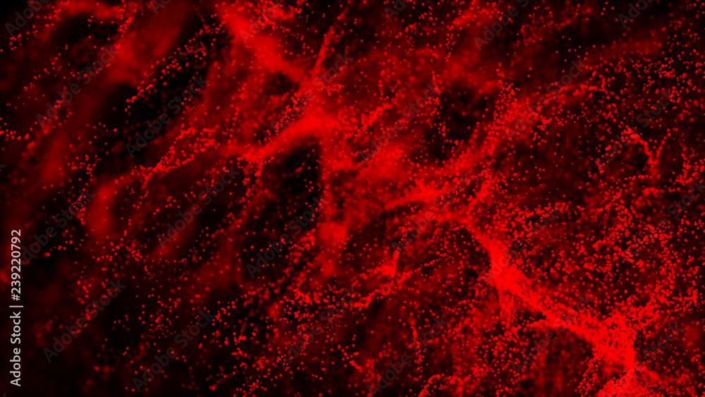 Abstract background of data flow. Dust particles.Futuristic technology ...